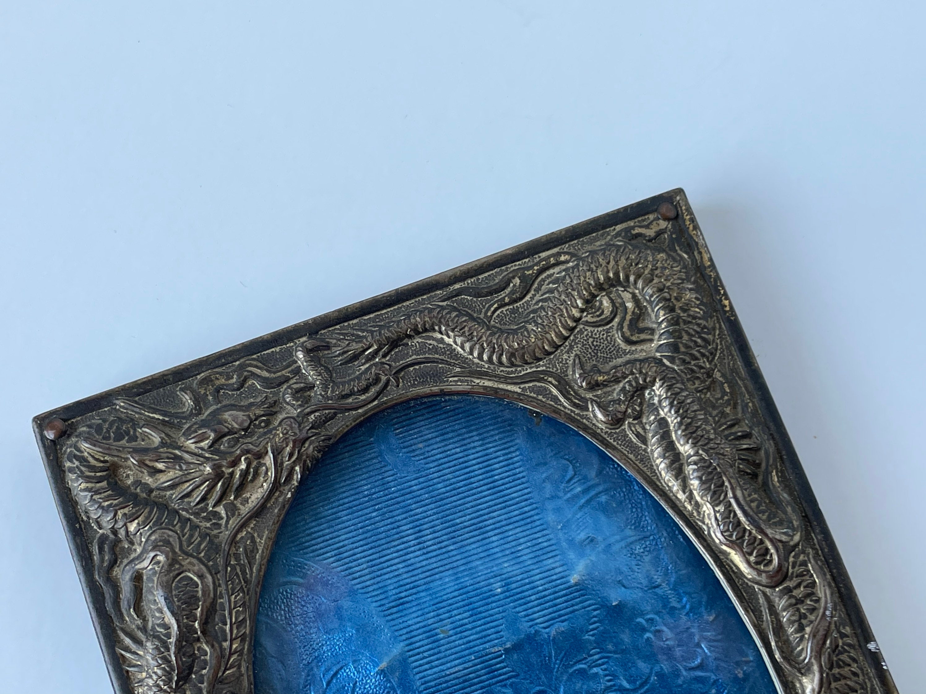 Vintage 1920s Silver Plated Japanese Dragon Photo Frame Made - Etsy