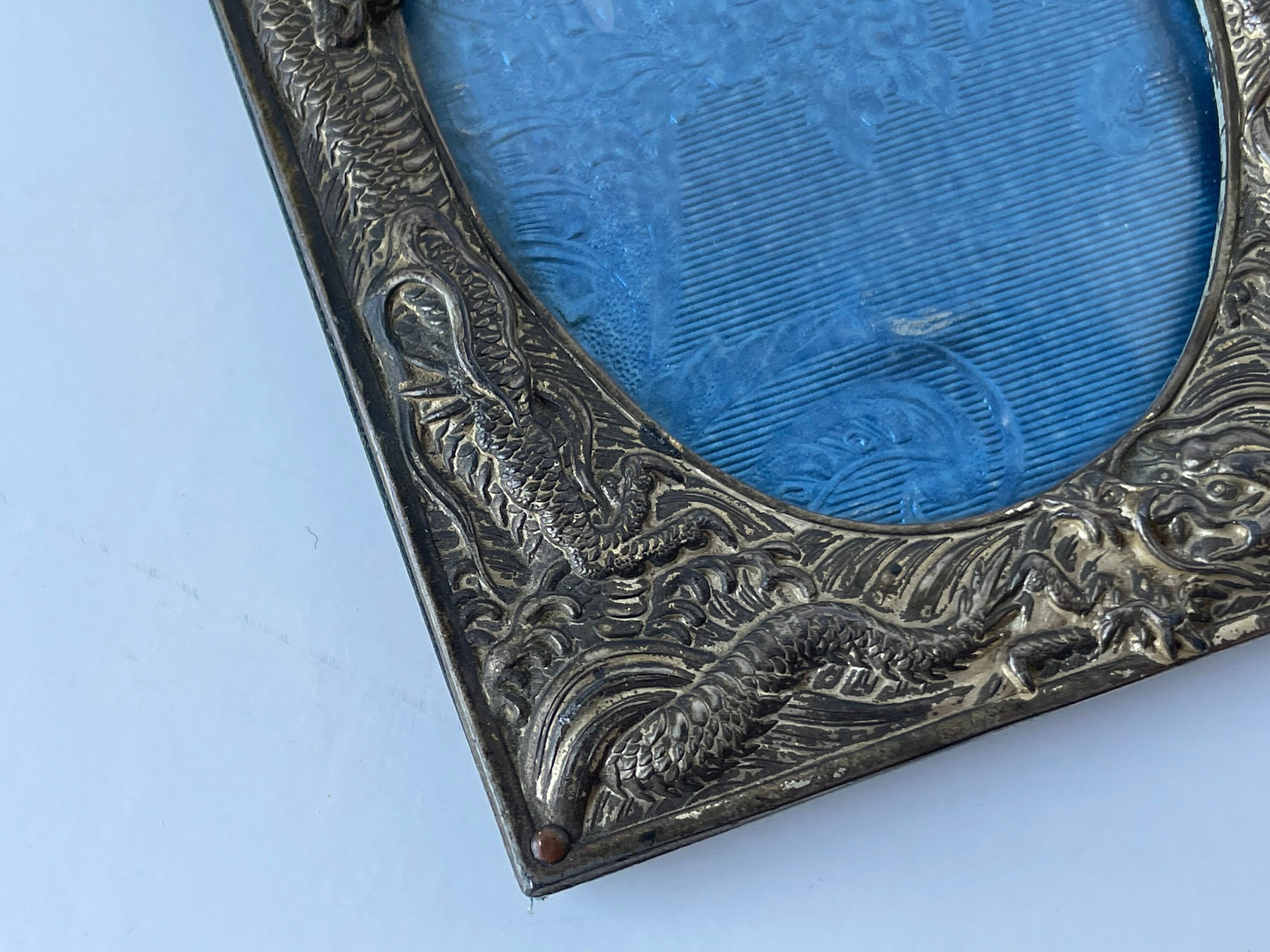 Vintage 1920s Silver Plated Japanese Dragon Photo Frame Made - Etsy