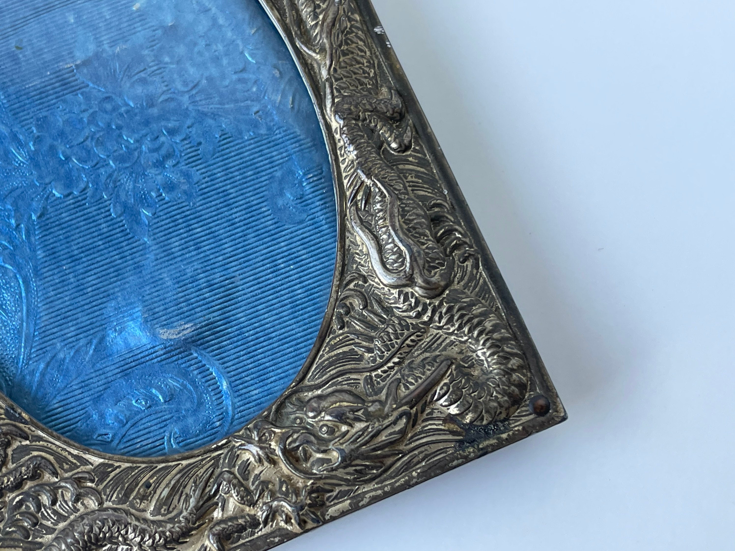 Vintage 1920s Silver Plated Japanese Dragon Photo Frame Made - Etsy