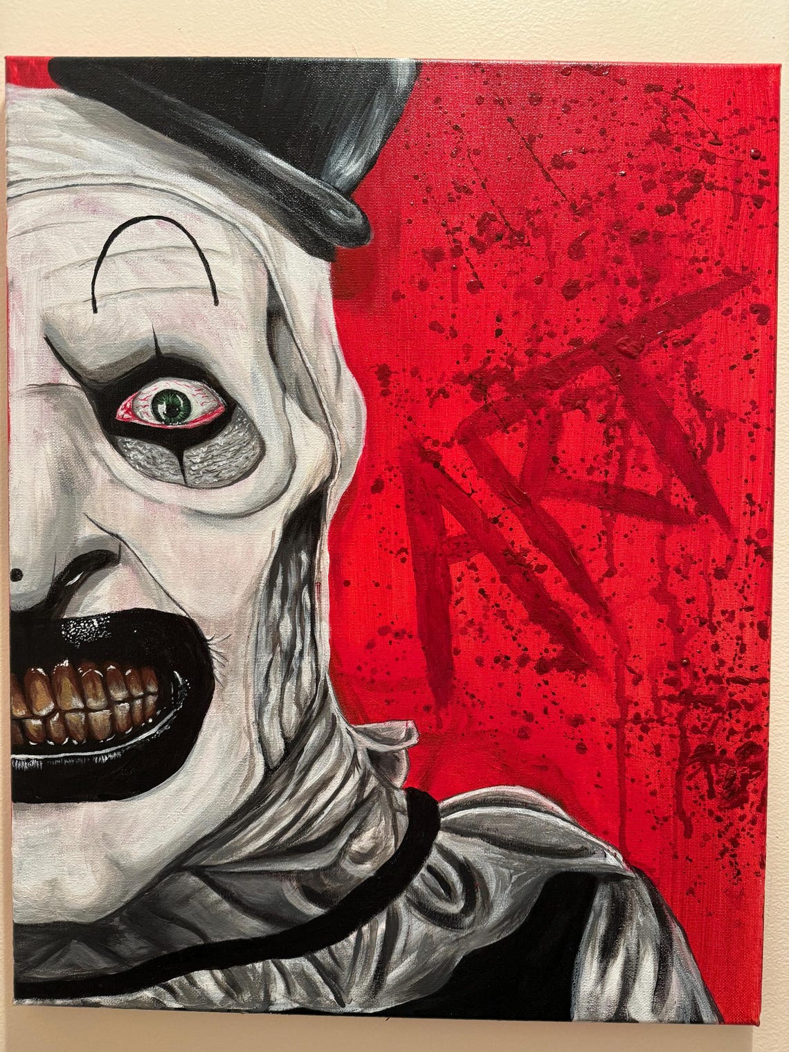 16”x 20” Art the Clown Terrifier Painting - Etsy