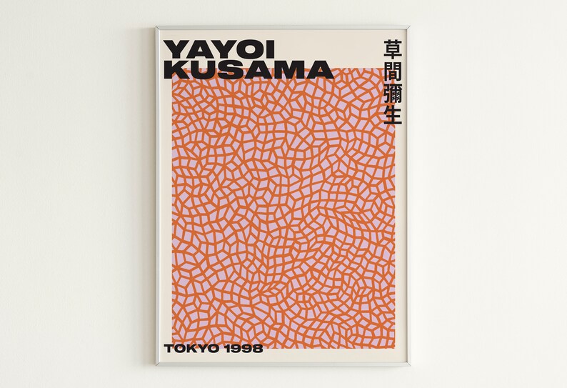Yayoi Kusama Poster Infinity Nets, Exhibition, Printable Digital ...