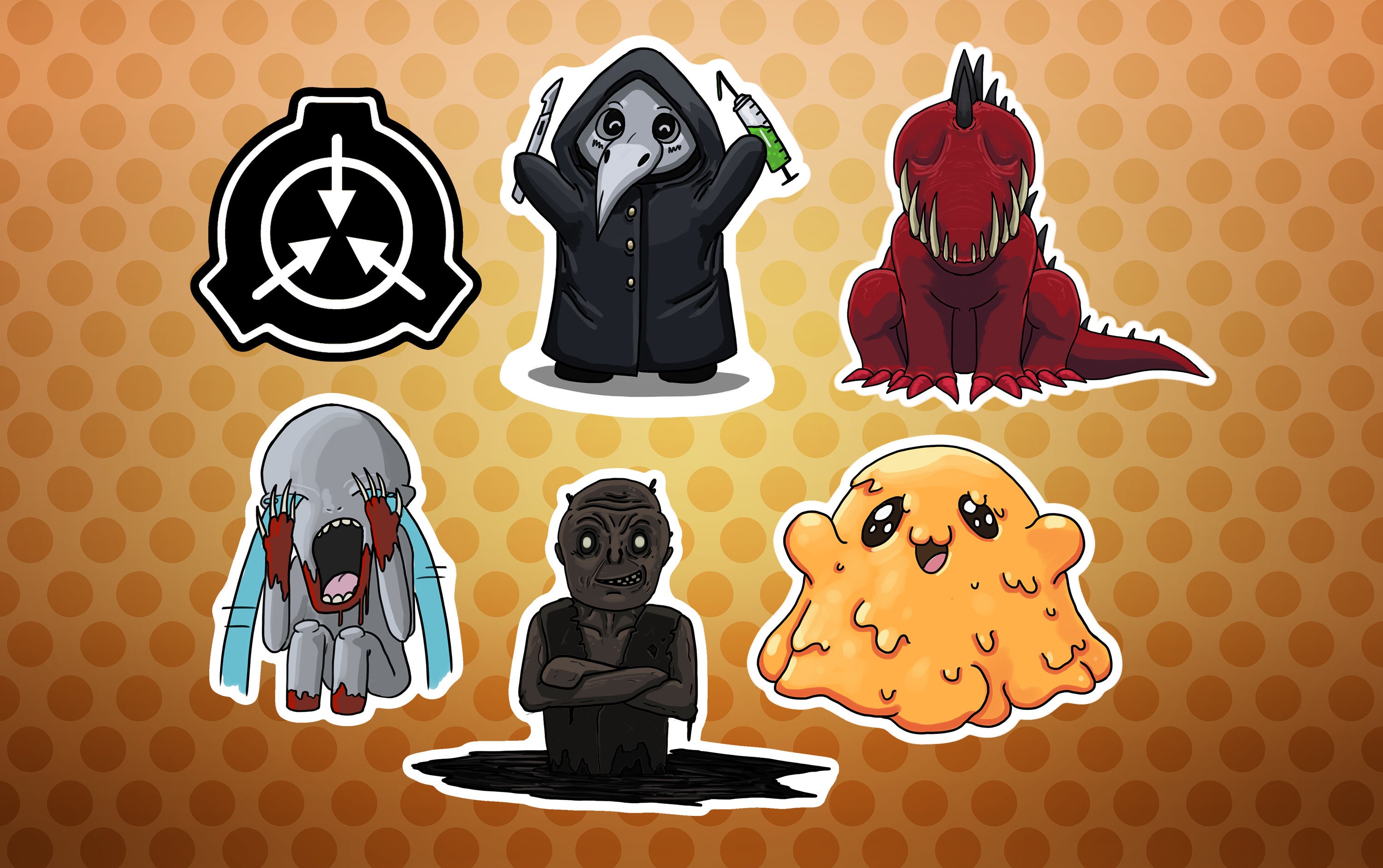 SCP stickers Individual and pack | Etsy