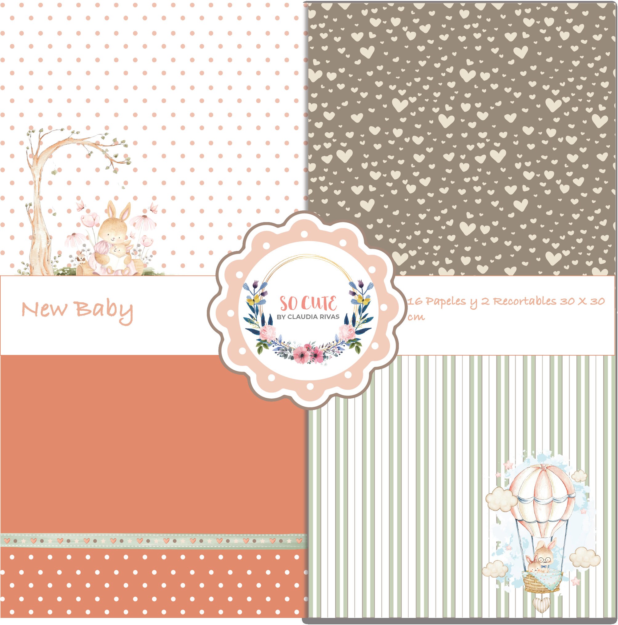 DIGITAL Paper Collection New Baby Papers to Print Craft Papers - Etsy