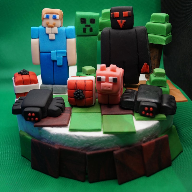 Minecraf figuren torte - Etsy.de