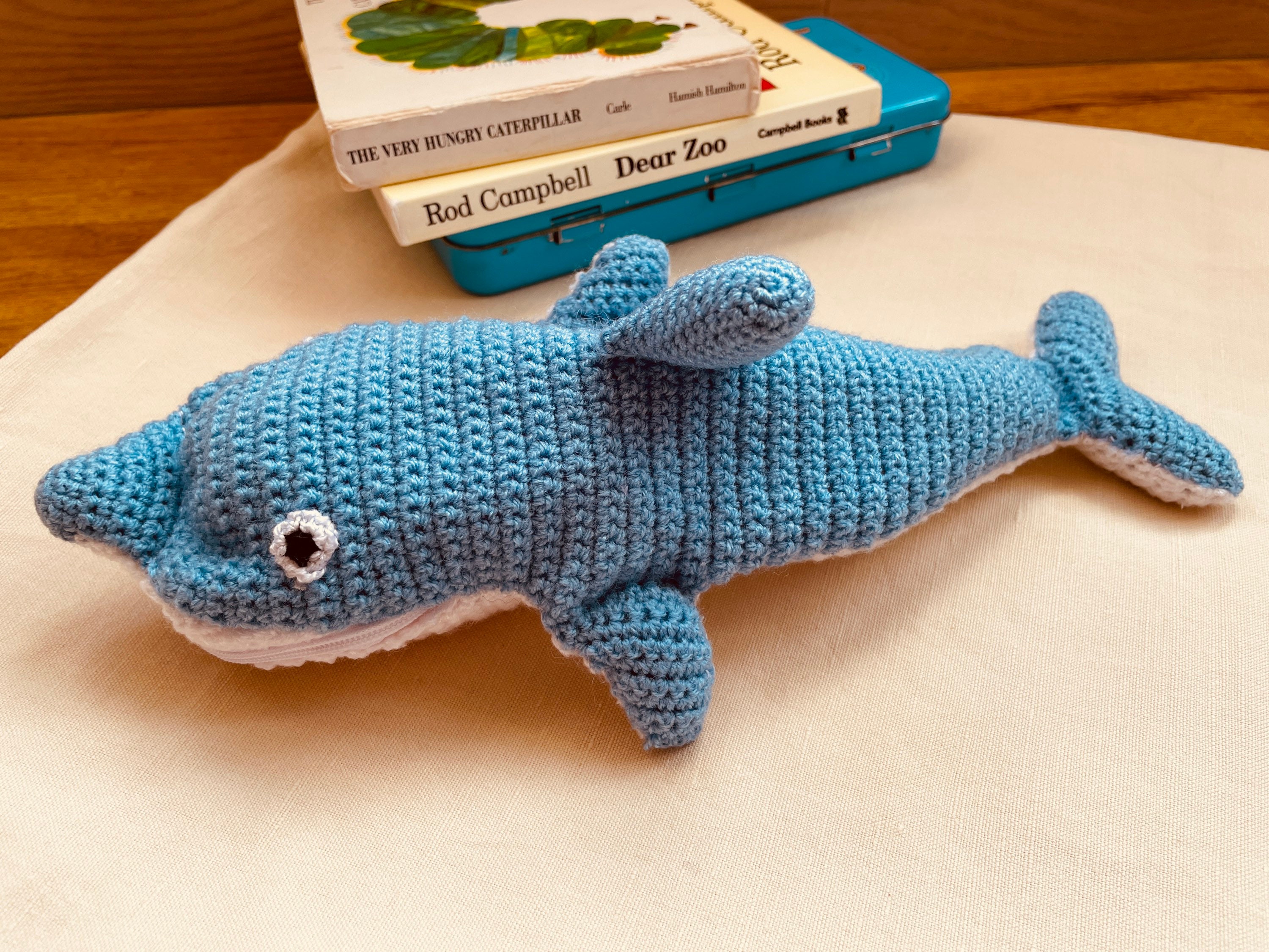 Dolphin Crochet Pencil Case/storage Pouch, Kids Fair Trade Gift - Etsy
