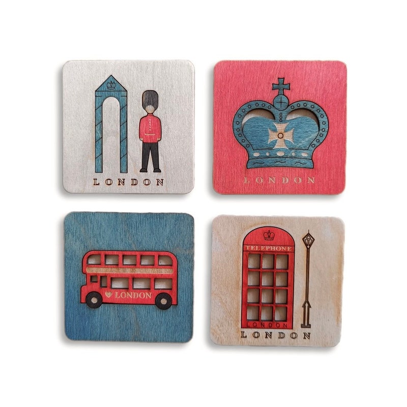 London Coasters - Etsy