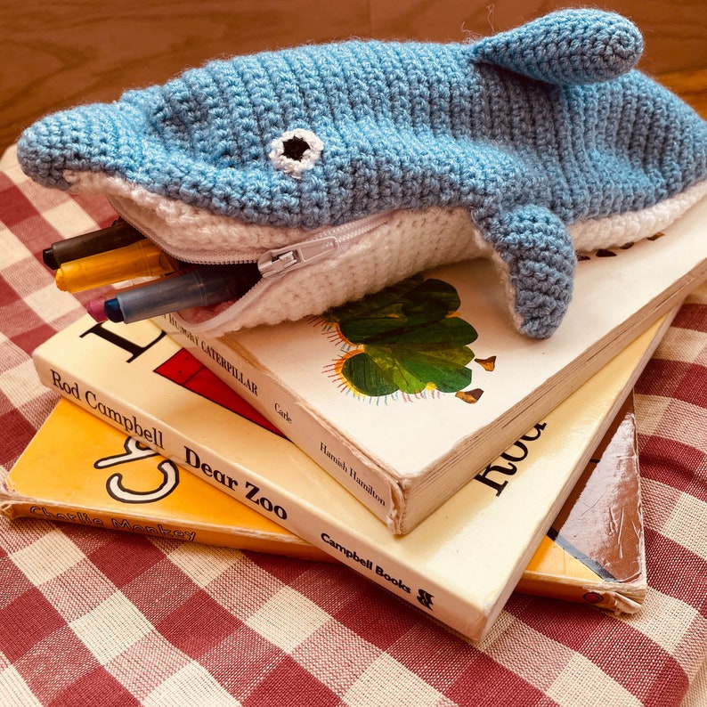 Dolphin Crochet Pencil Case/storage Pouch, Kids Fair Trade Gift - Etsy