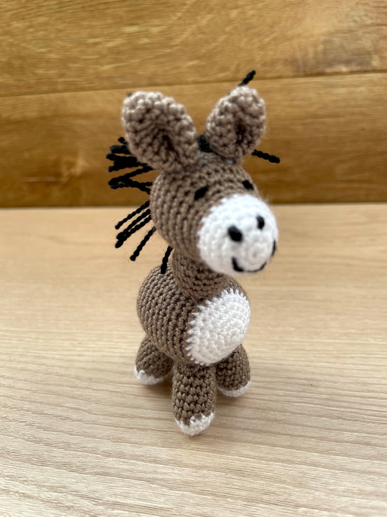 MINIGURUMI Mini Crochet Farm Animals Sheep Cow Donkey - Etsy