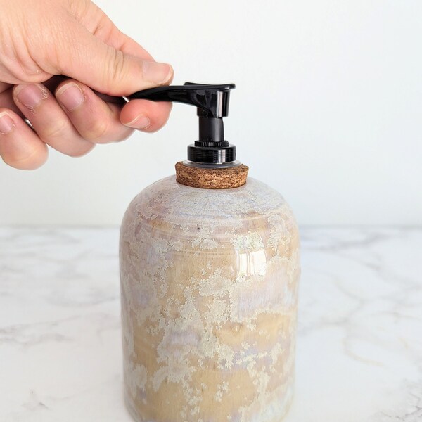 Handmade Ceramic Soap Dispenser - Etsy