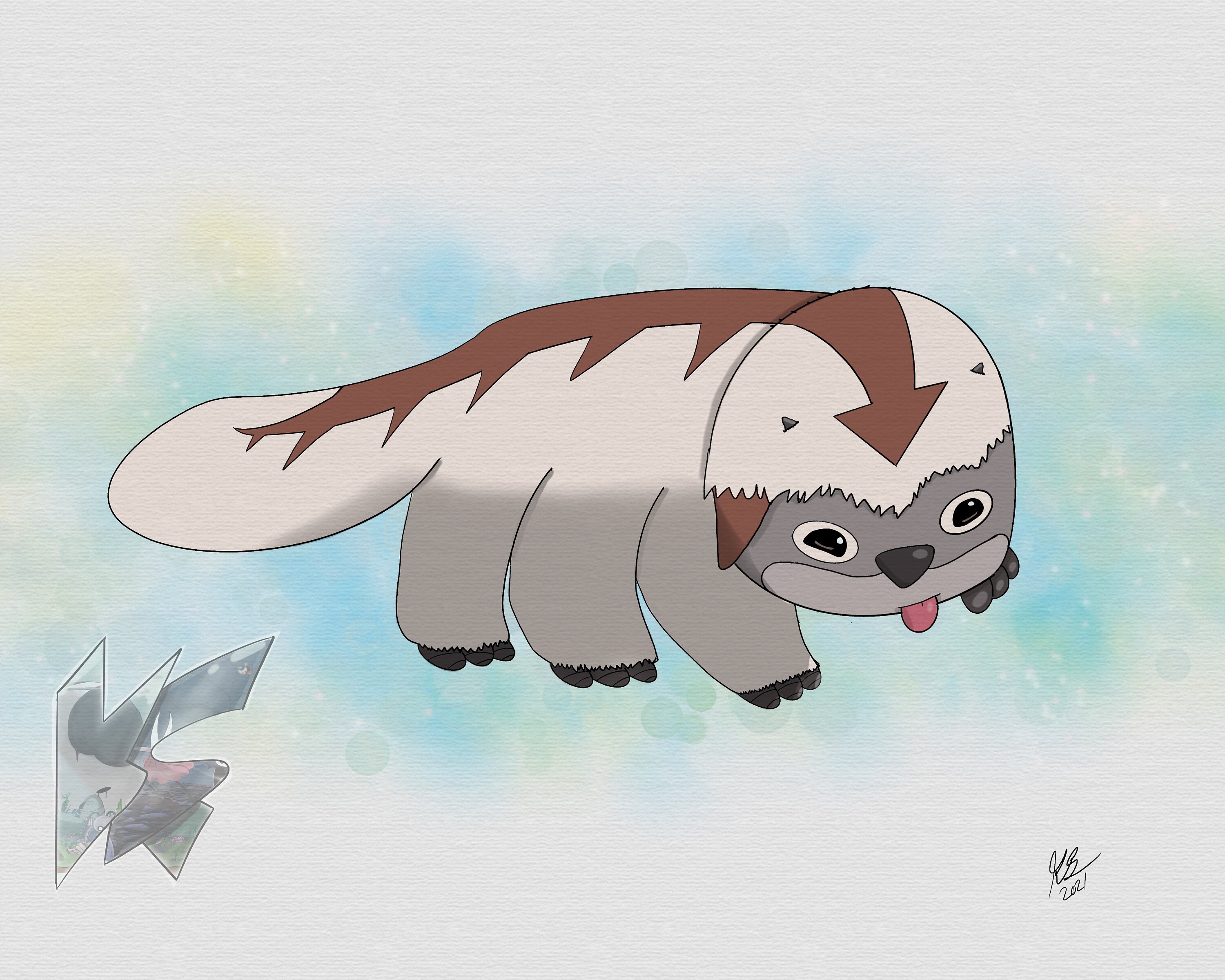Flying Bison Drawing
