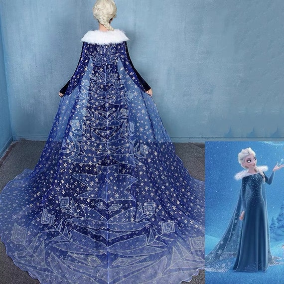 Elsa Iconic Dress Disney Princess Costume Frozen Classic | Etsy