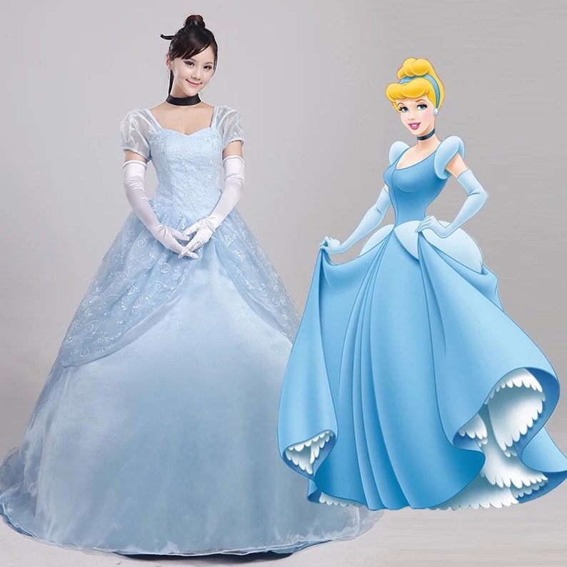 Disney Princess Costume Dress Cinderella Iconic Dress - Etsy