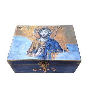 Jesus Christ Orthodox Icon Prayer Box,pantocrator Hagia Sophia Church ...