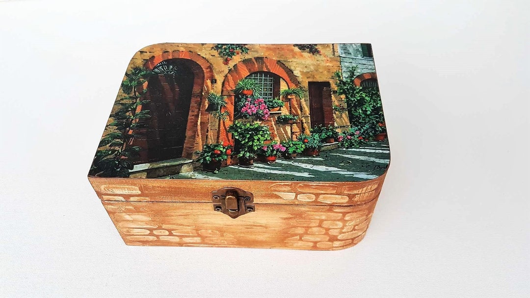 Greek Island Rhodes Old Town Jewelry Organizer Box, Greek Summer ...