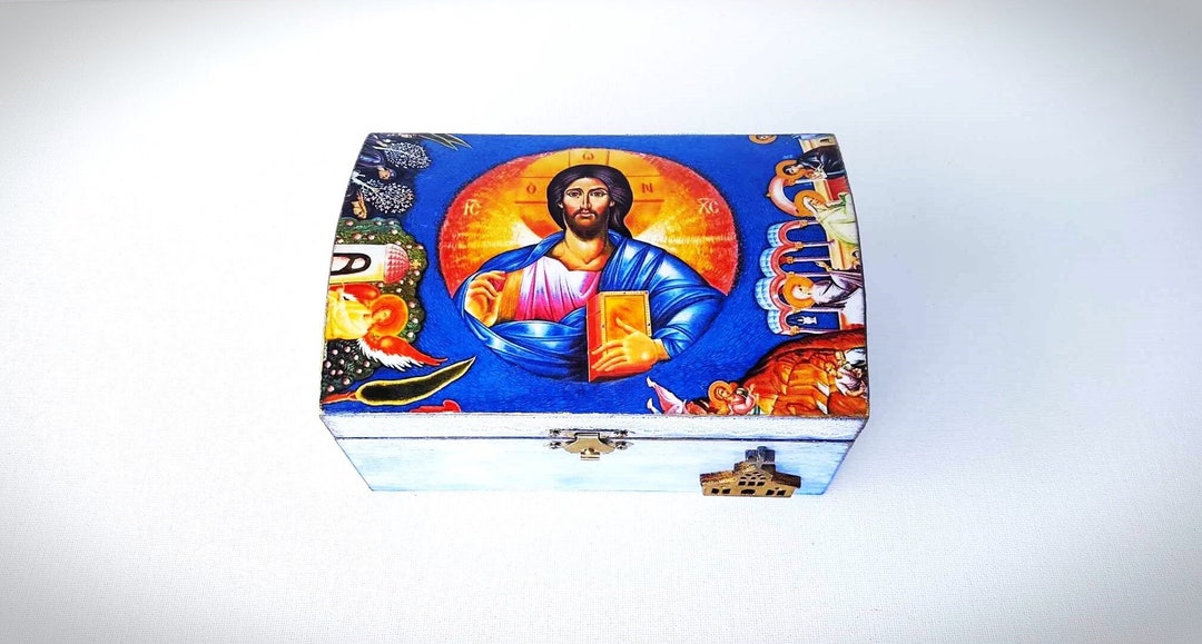 Jesus Christ Orthodox Christian Prayer Box,pantocrator Icon Religious ...