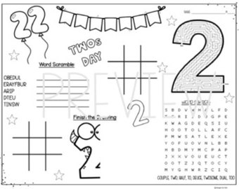 2s Day Printable | Etsy