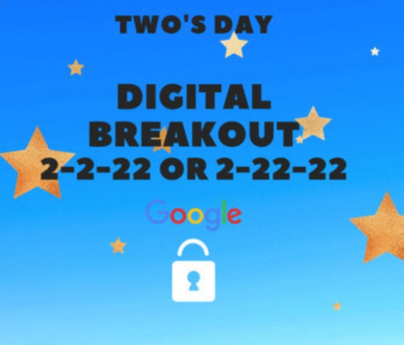 2s Day Two's Day Twos Day Digital Breakout Escape Room | Etsy