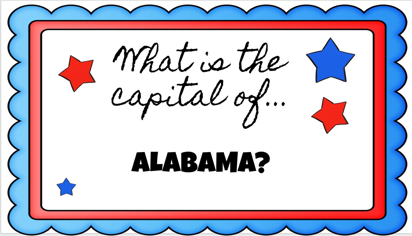 50 States and Capitals Review - Etsy