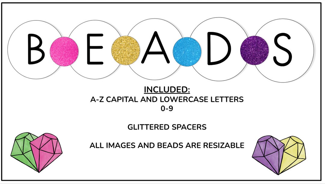 Friendship Bracelet Alphabet Bead Bulletin Board and Sign Letters - Etsy