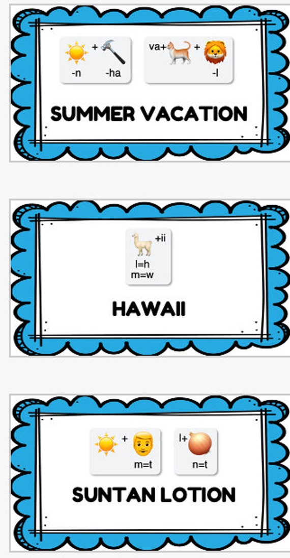 Holiday Rebus Puzzles