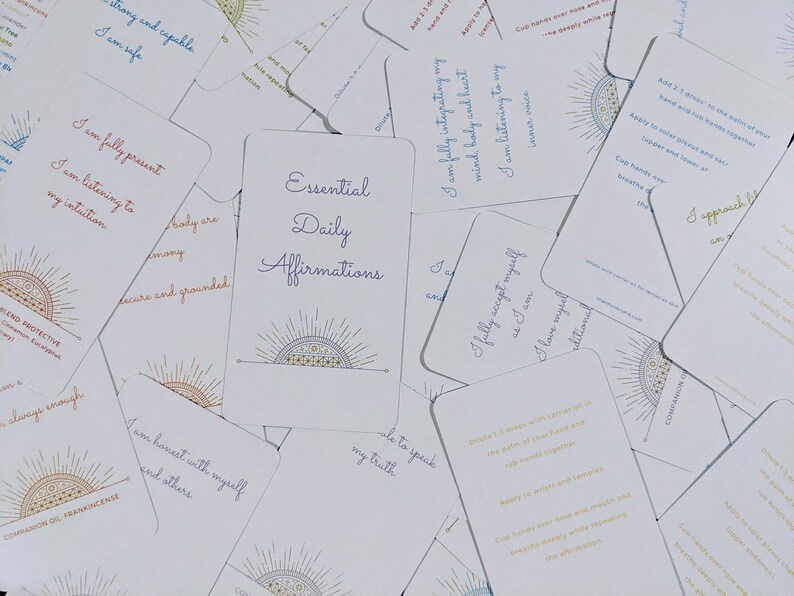 Essential Daily Affirmations: Card Deck - Etsy