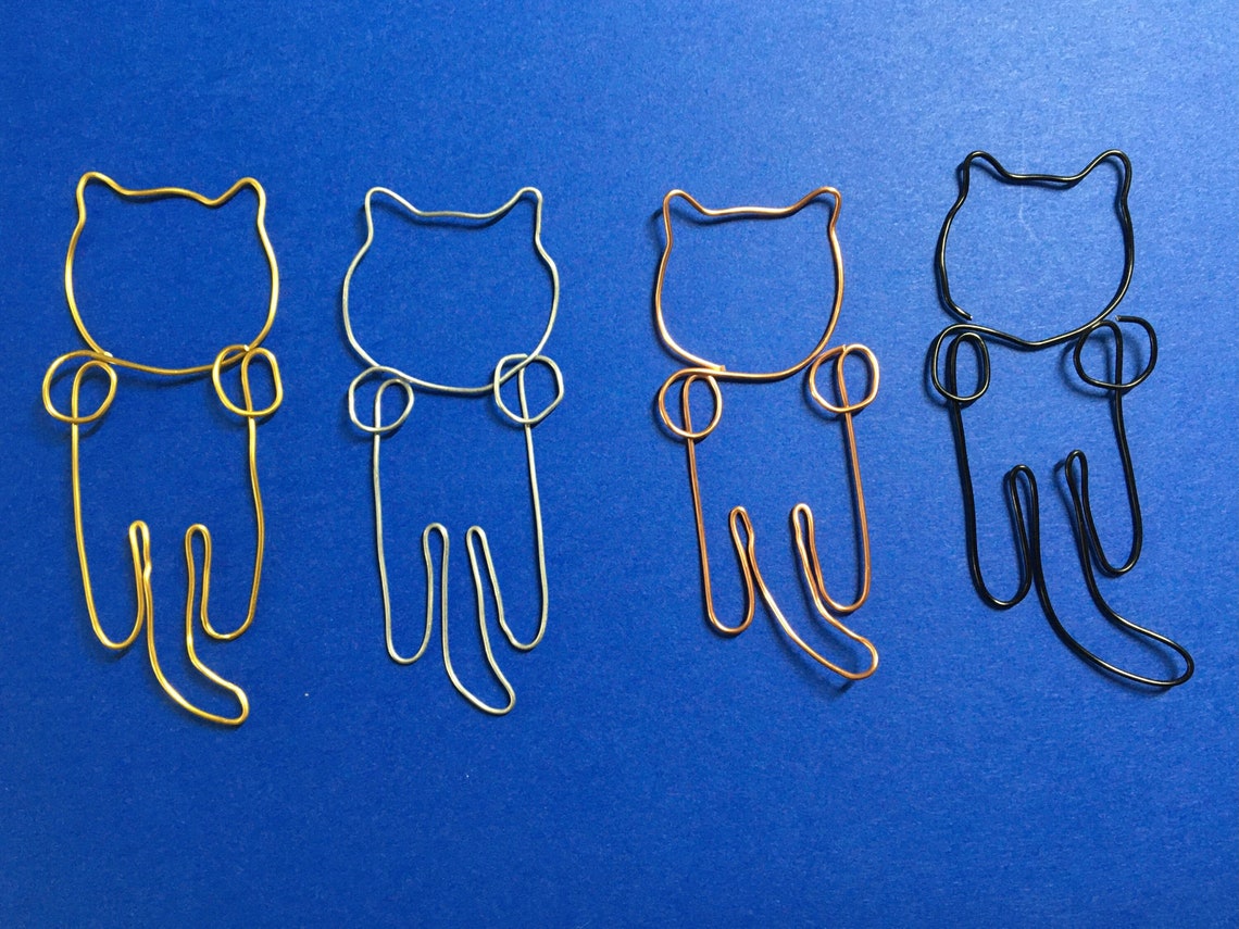Handmade Wire Cat Bookmark Unique Cute Gift for Book - Etsy