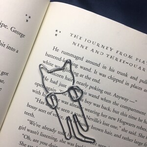 Handmade Wire Cat Bookmark - Unique, Cute Gift for Book Lovers, Cat ...
