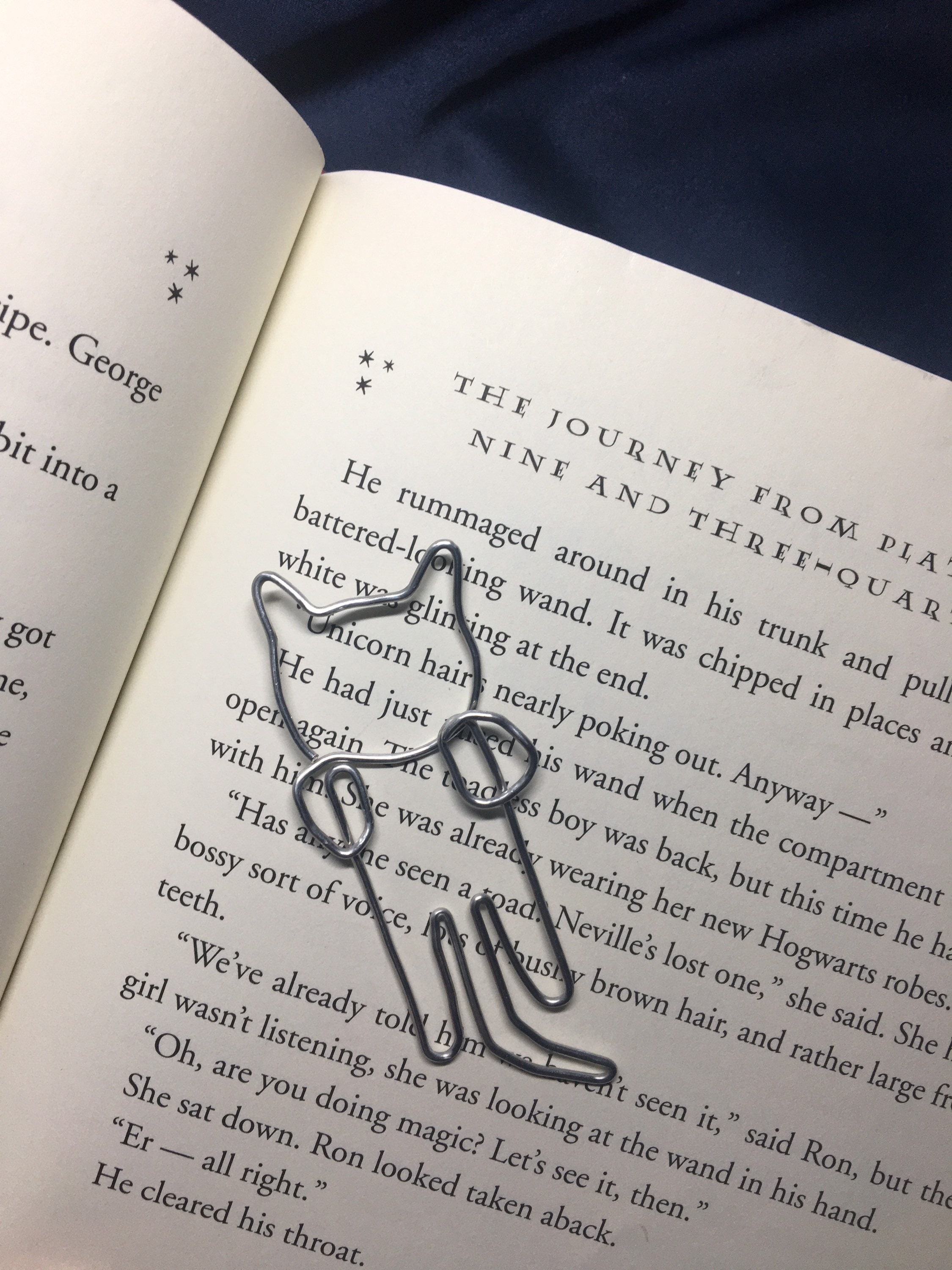 Handmade Wire Cat Bookmark - Unique, Cute Gift for Book Lovers, Cat ...