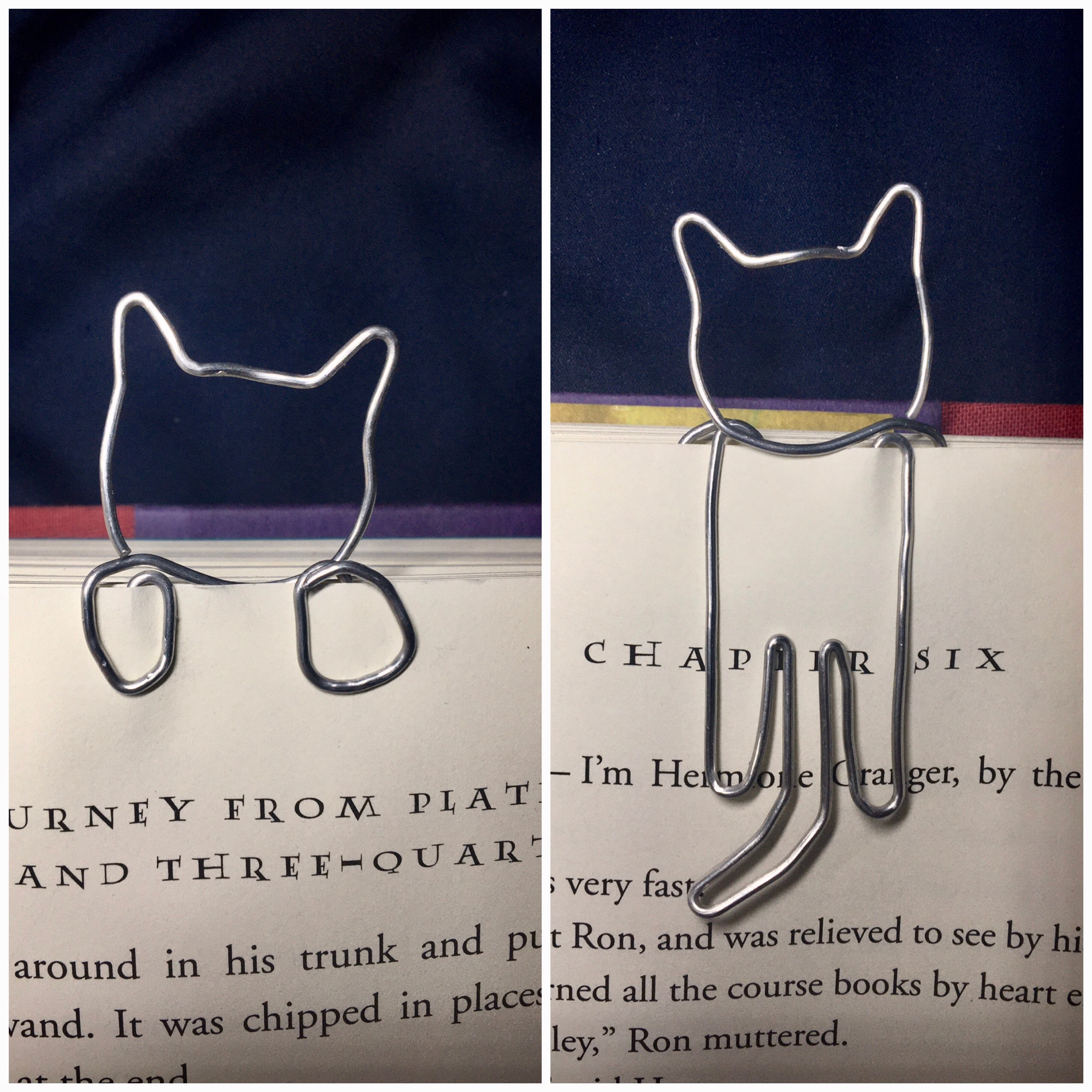 Handmade Wire Cat Bookmark - Unique, Cute Gift for Book Lovers, Cat ...