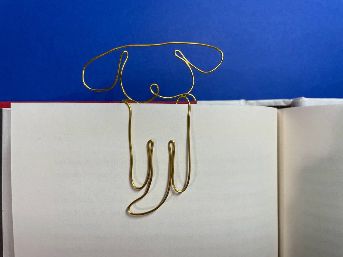 Handmade Wire Dog Bookmark - Unique, Cute Holiday Gift for Book Lovers ...