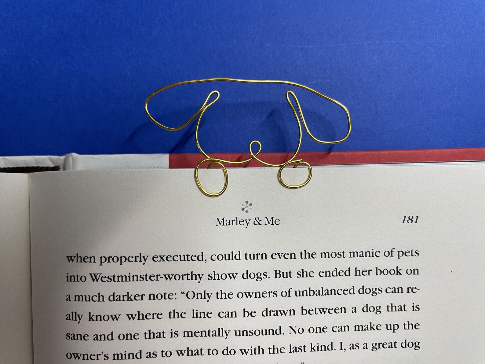 Handmade Wire Dog Bookmark - Unique, Cute Holiday Gift for Book Lovers ...