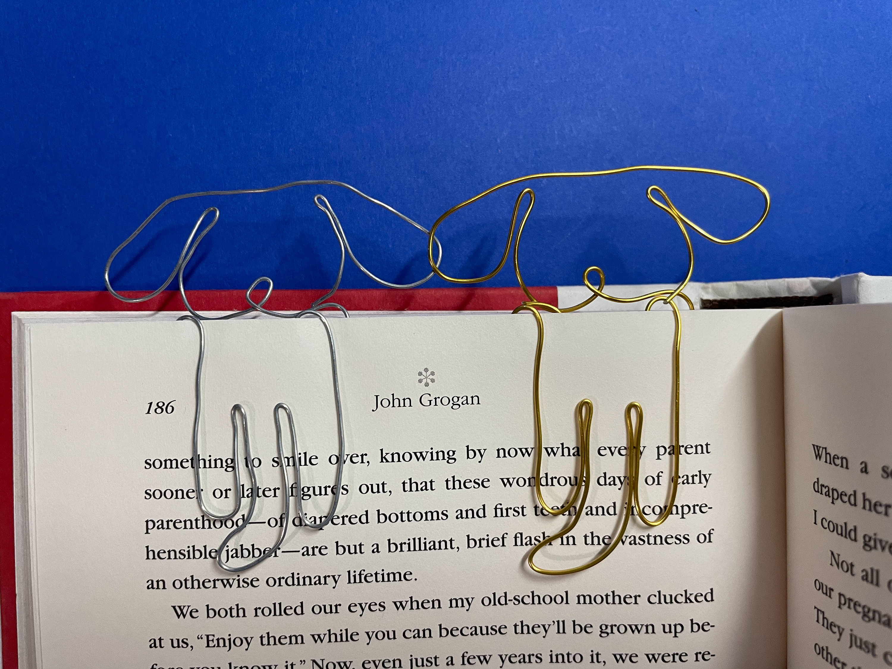 Handmade Wire Dog Bookmark - Unique, Cute Holiday Gift for Book Lovers ...