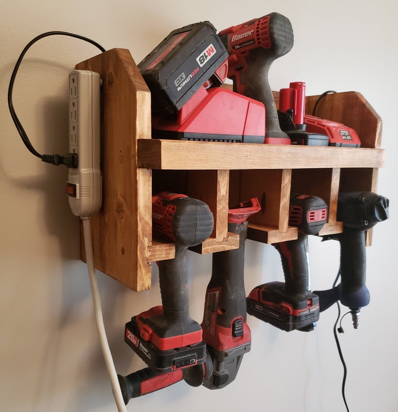 Cordless Tool Holder for Drill Impact Other Tools Garage - Etsy