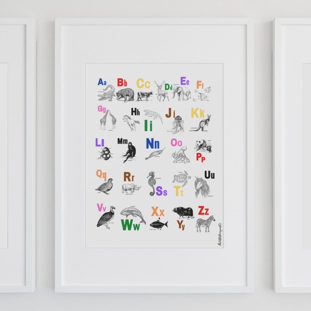 ABC Poster, Shapes and Colors Poster, Homeschool Printable, Preschool ...