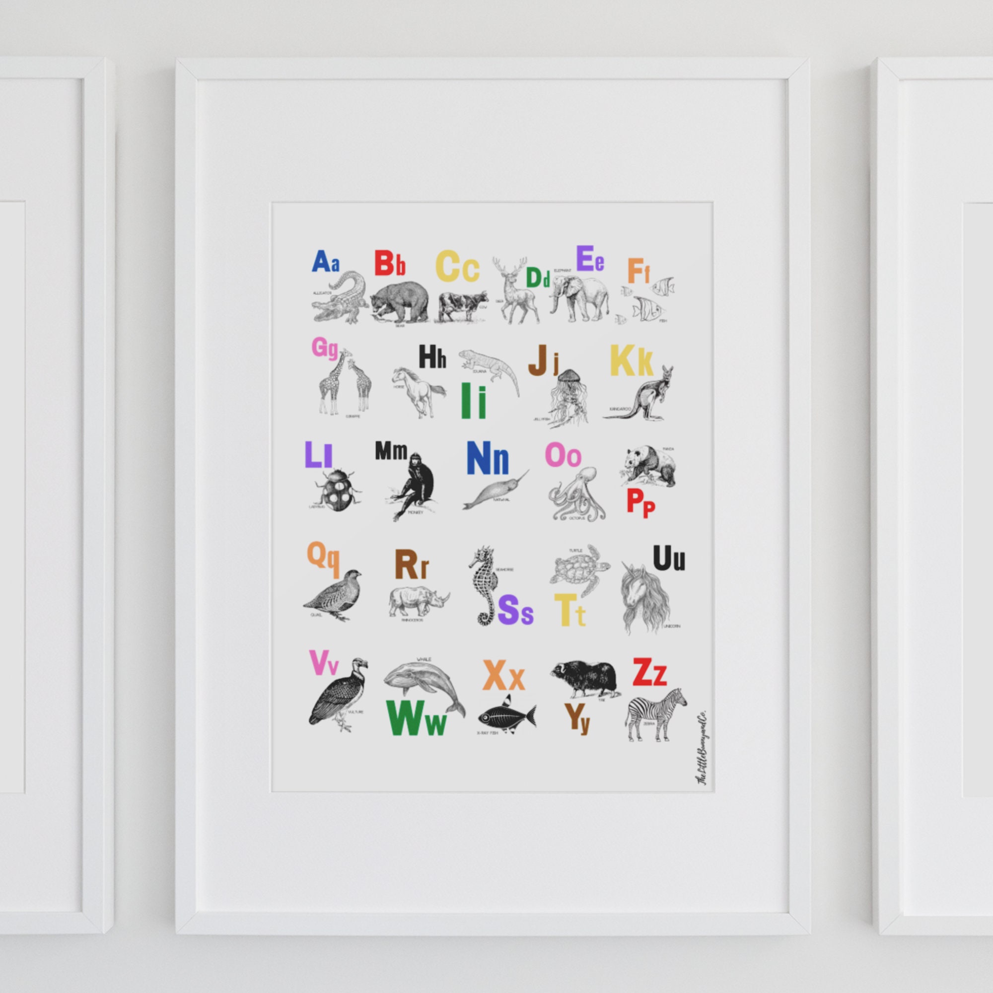 ABC Poster, Shapes and Colors Poster, Homeschool Printable, Preschool ...