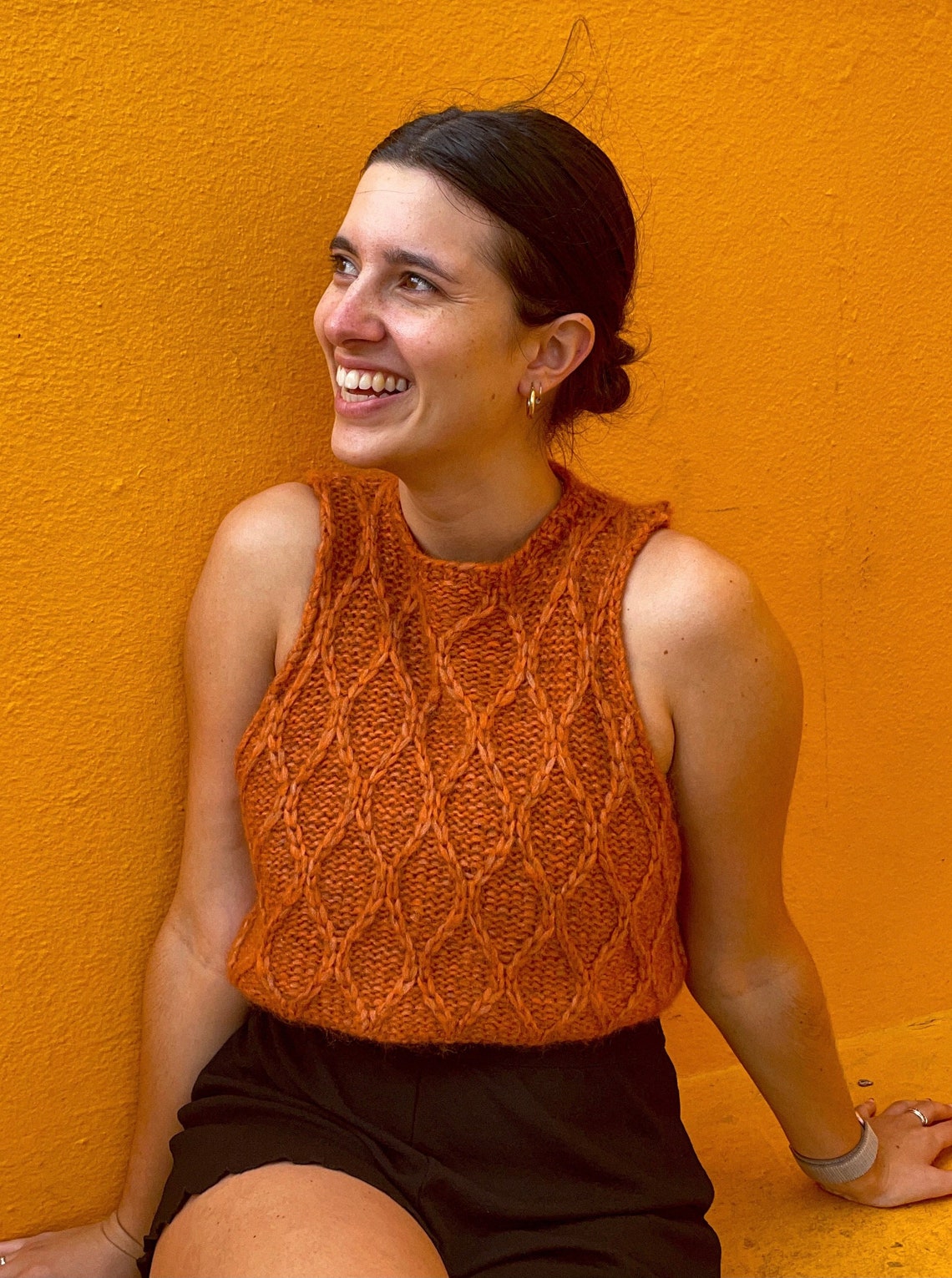 Happy Hour Top Digital Knitting Pattern Knitted Tank Top | Etsy