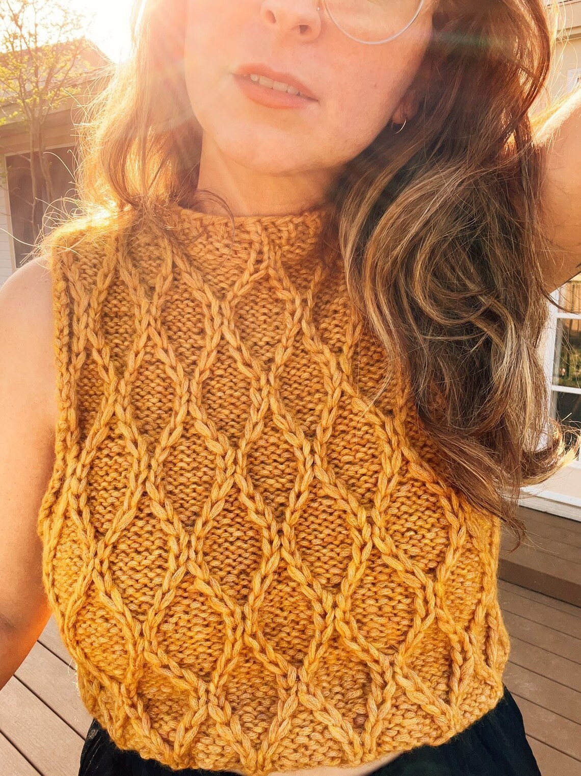 Happy Hour Top Digital Knitting Pattern Knitted Tank Top | Etsy