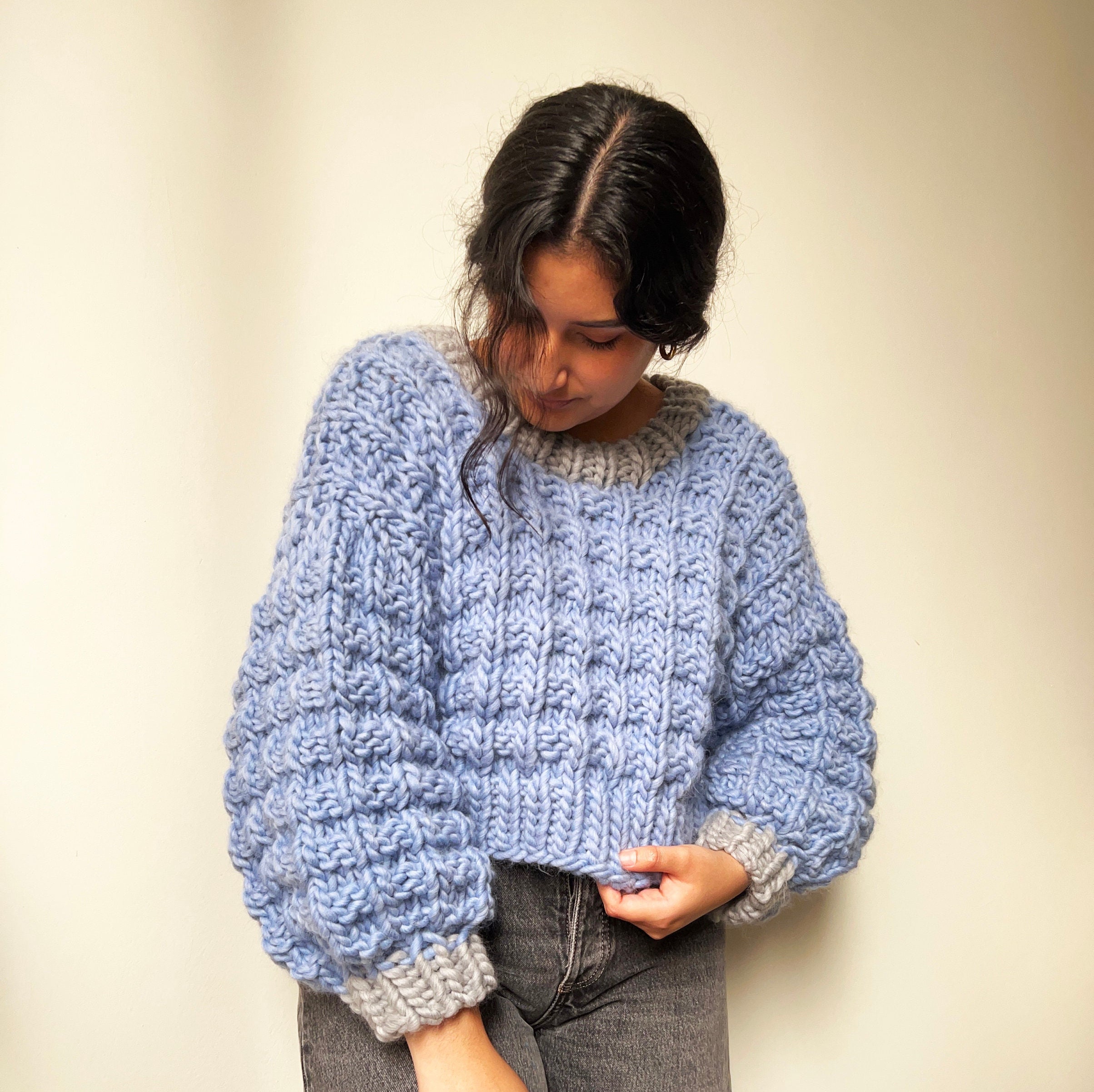 For the Love of Waffles Jumper | Digital Knitting Pattern | Chunky ...