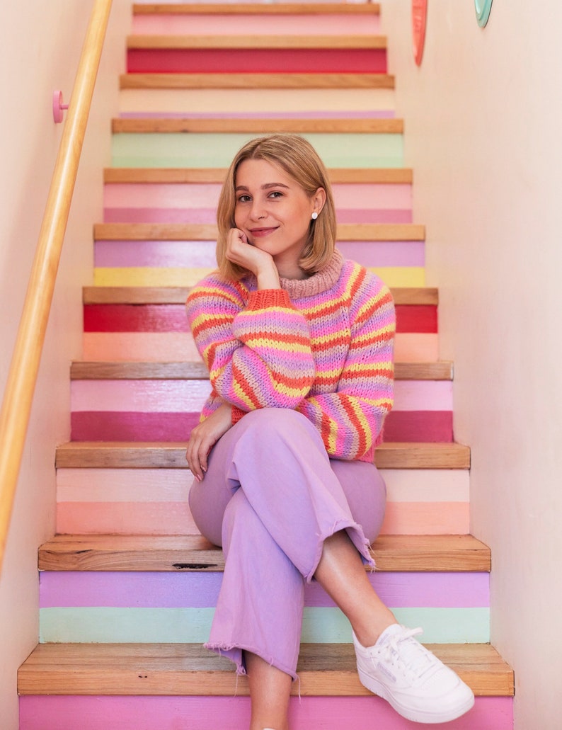 Somewhere Over the Raglan Jumper PDF Knitting Pattern - Etsy