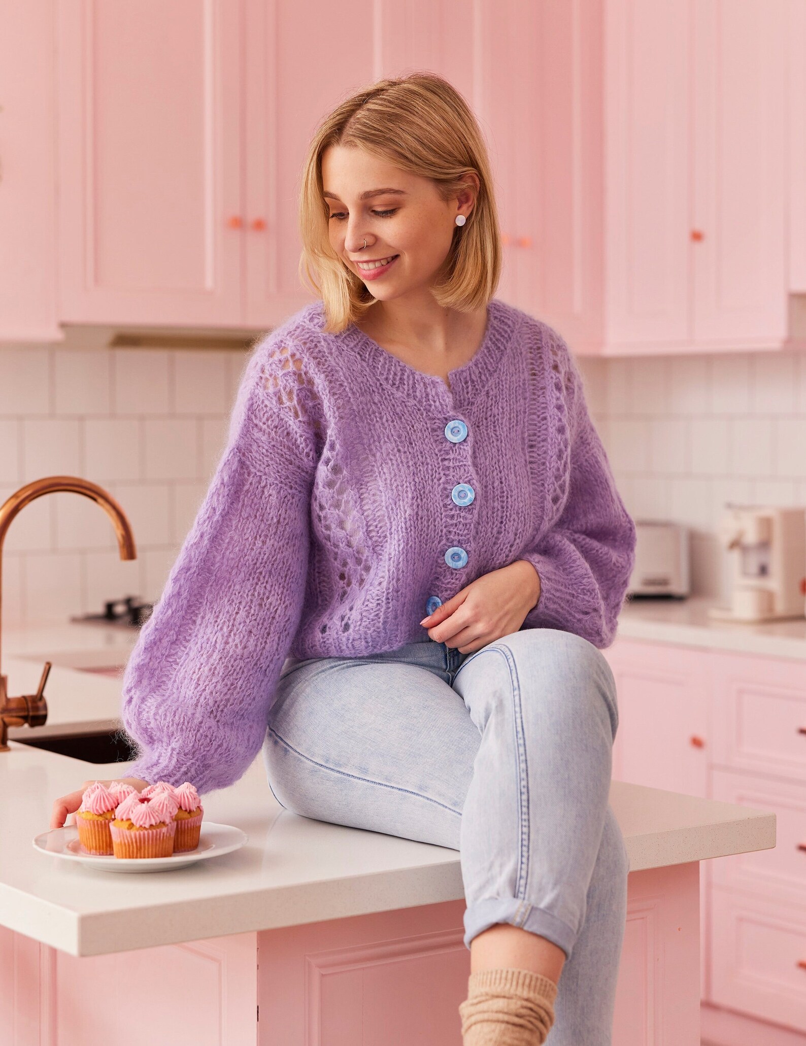 Lily Cardigan PDF Knitting Pattern - Etsy