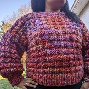 For the Love of Waffles Jumper | Digital Knitting Pattern | Chunky ...