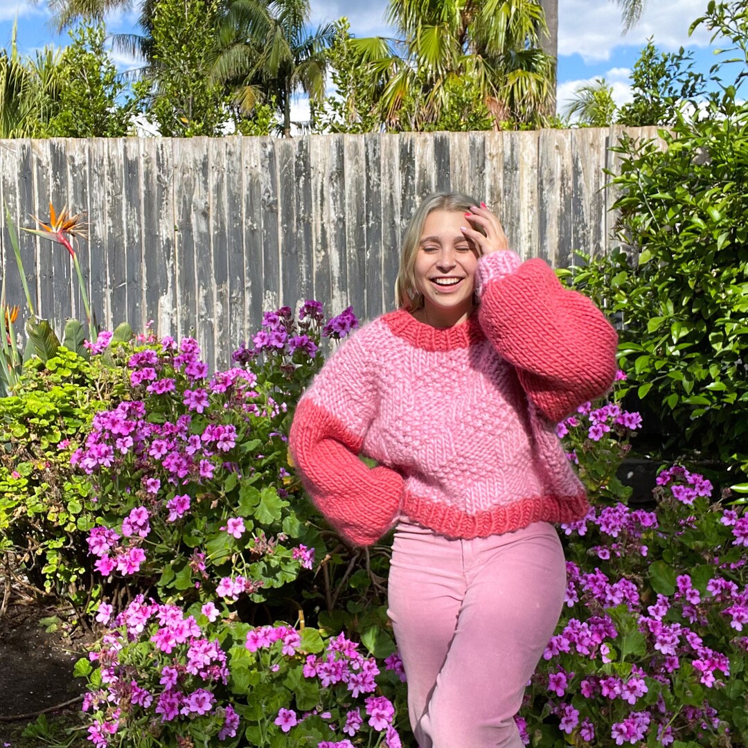 Shape Shift Jumper | Digital Knitting Pattern | Chunky Sweater Pattern ...