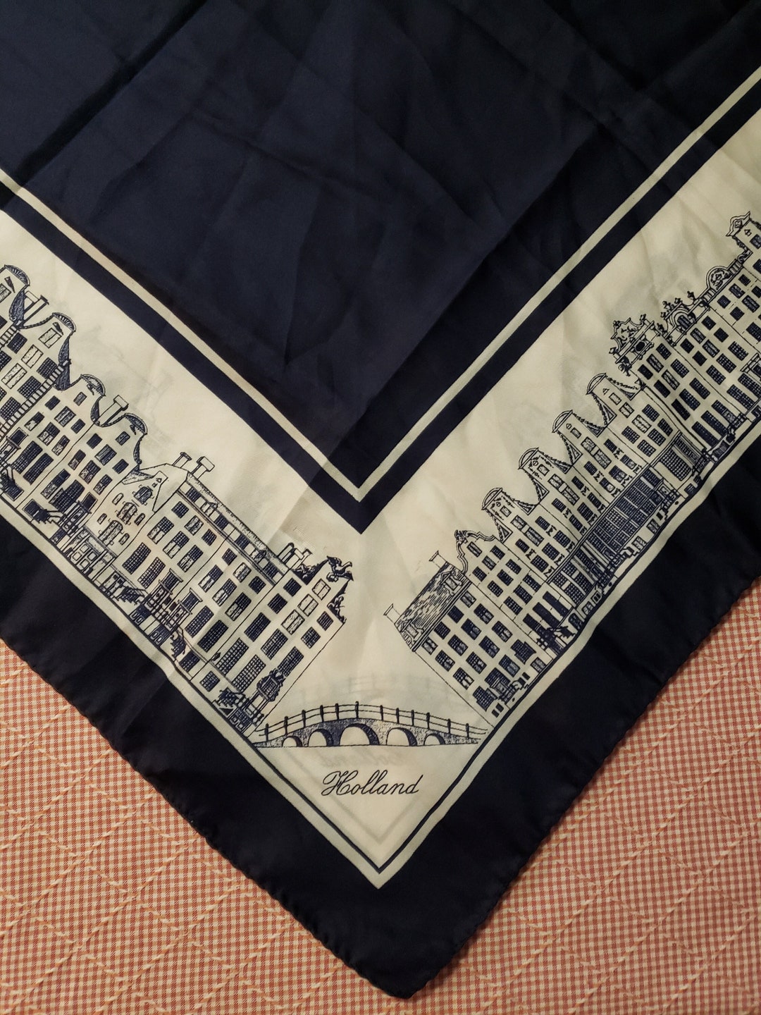 Women's Silk Scarf Holland Themed - Etsy