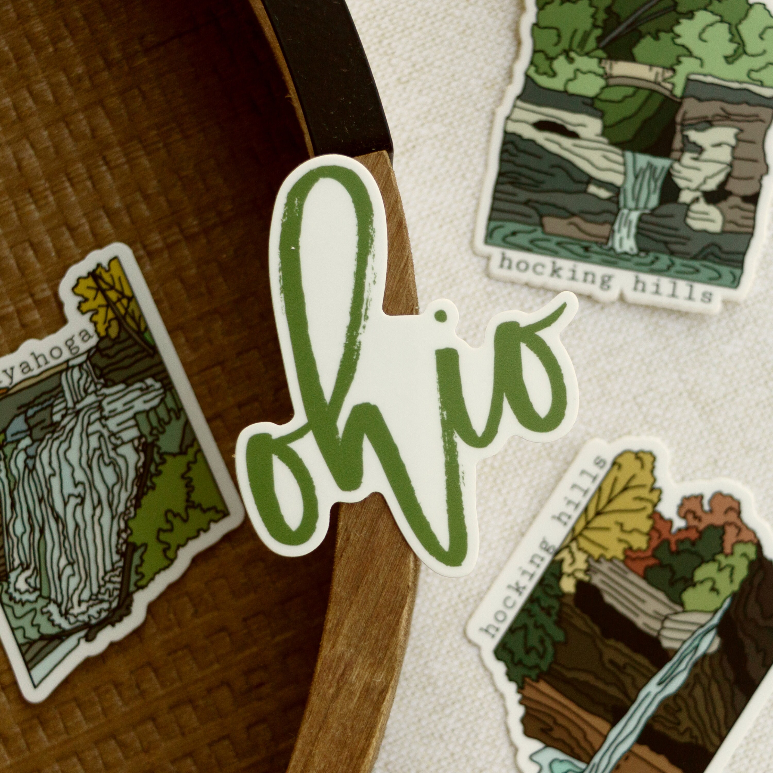 Ohio Nature Parks Sticker Pack - Minimal Design - Ohio - Hocking Hills ...