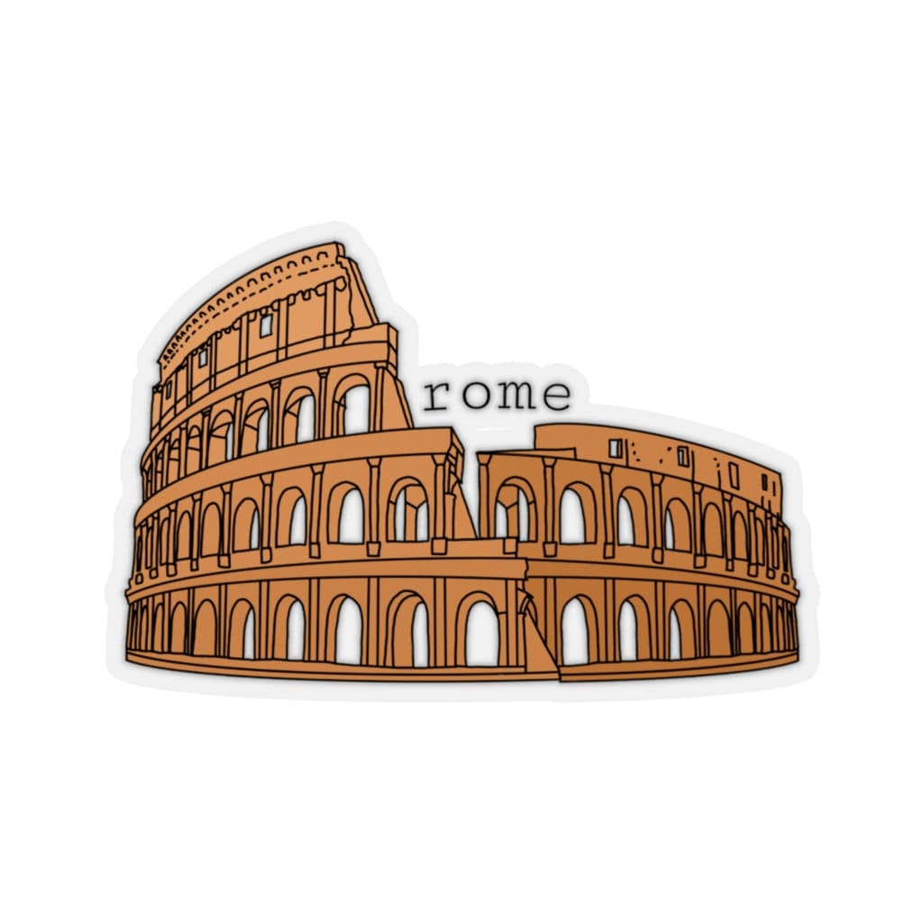 Transparent Roman Colosseum Sticker | Etsy