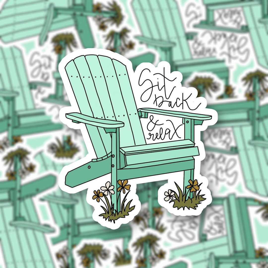 3 Sit Back and Relax Adirondack Chair Teal Version White Background ...
