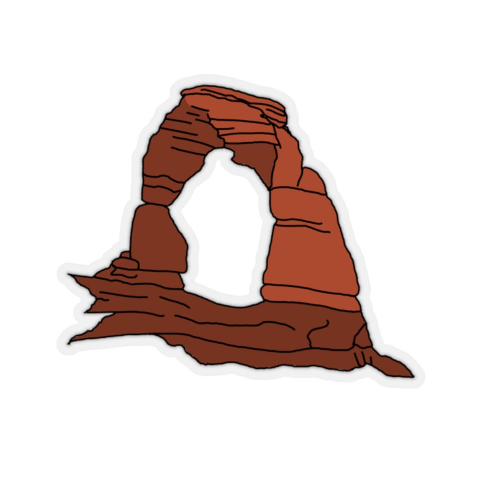 Transparenter Utah Arch Aufkleber - Etsy.de