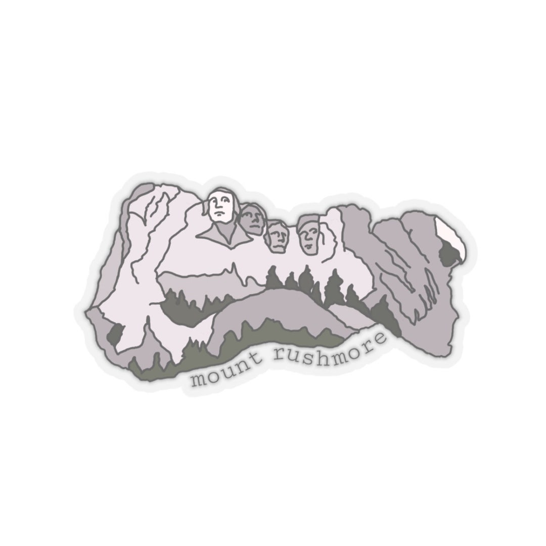 Mount Rushmore Travel Sticker - Etsy