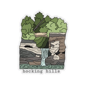 Hocking Hills Old Man's Cave Upper Falls Sticker - Etsy