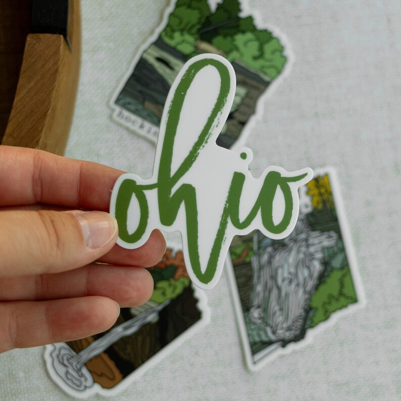 Ohio Nature Parks Sticker Pack - Minimal Design - Ohio - Hocking Hills ...